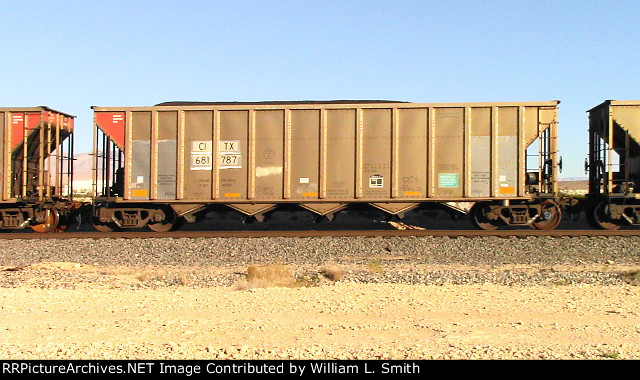 WB Loaded Unit Coal Hopper Frt at Erie NV W-Pshr -5